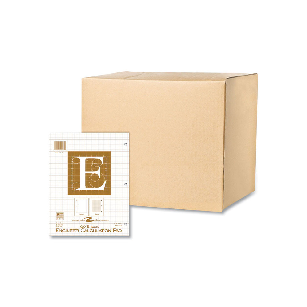 Engineer Pad, Quadrille Rule (5 sq/in), 100 Buff 8.5 x 11 Sheets, 2...