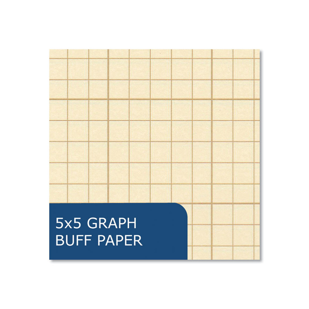 Engineer Pad, Quadrille Rule (5 sq/in), 100 Buff 8.5 x 11 Sheets, 2...