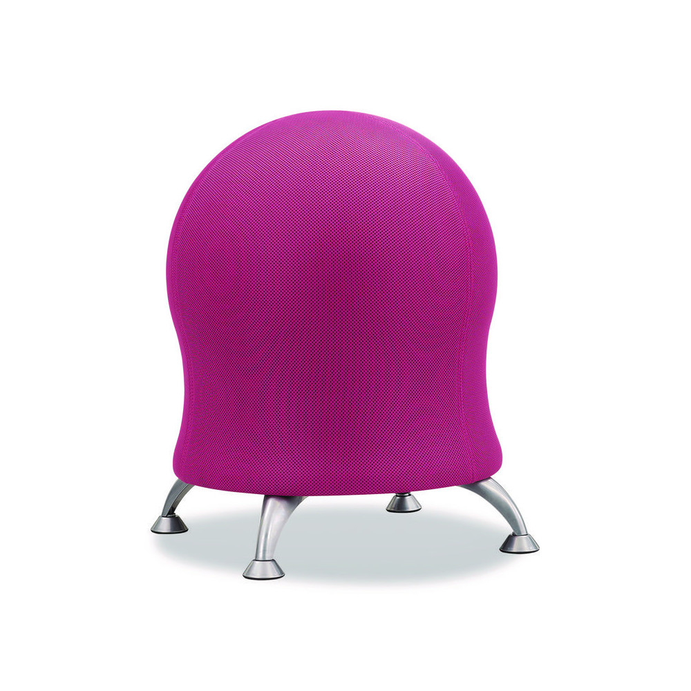 Zenergy Ball Chair, Backless, Supports Up to 250 lb, Pink Fabric Se...